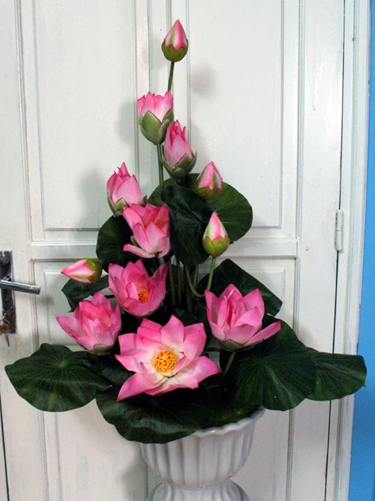 Hoa lụa kiểu cây 01 - Vua Cun' Shop - Hàng thủ công mỹ nghệ xuất khẩu, trang trí nhà đẹp